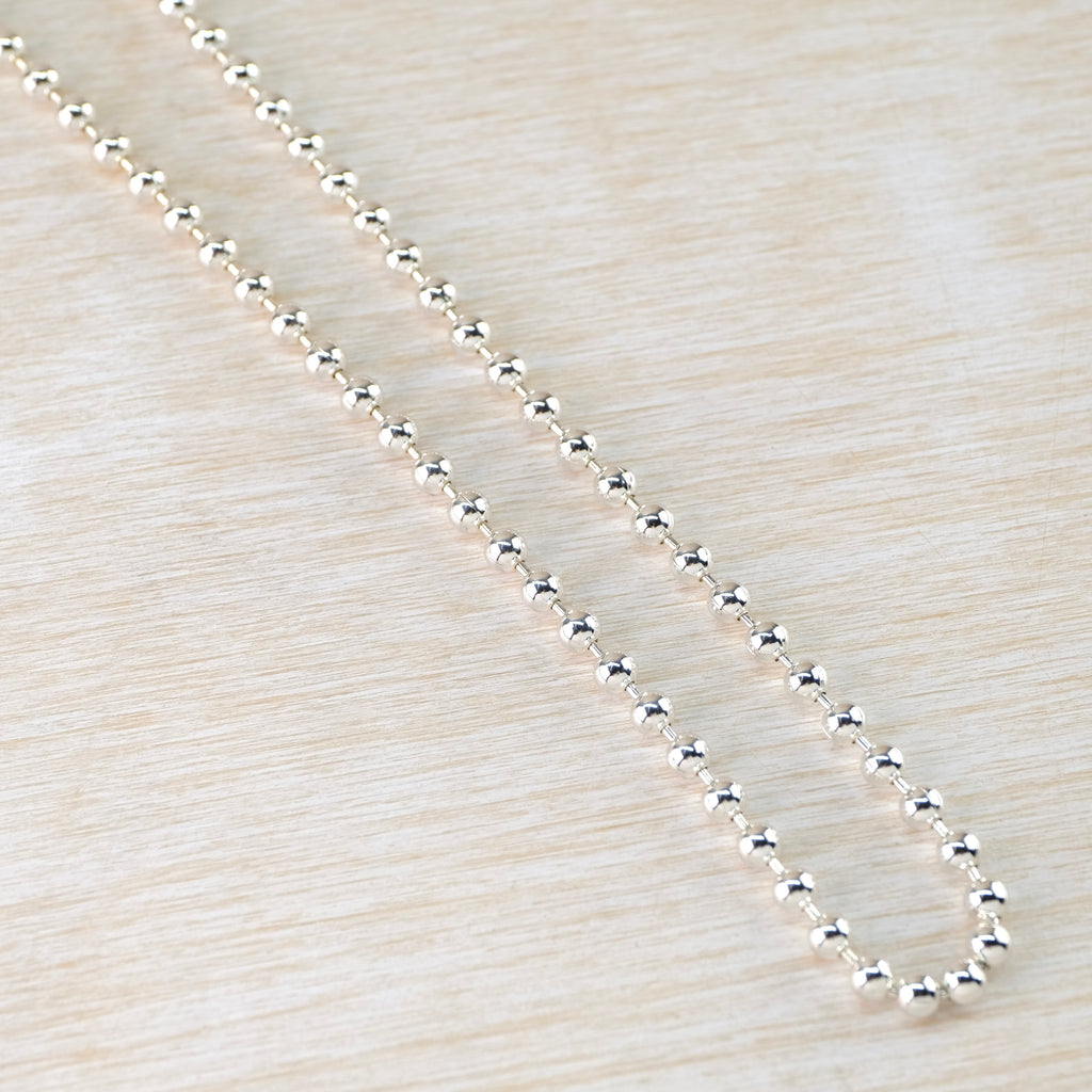 Sterling Silver 18 inch Heavy Ball Chain. – Smithsonia