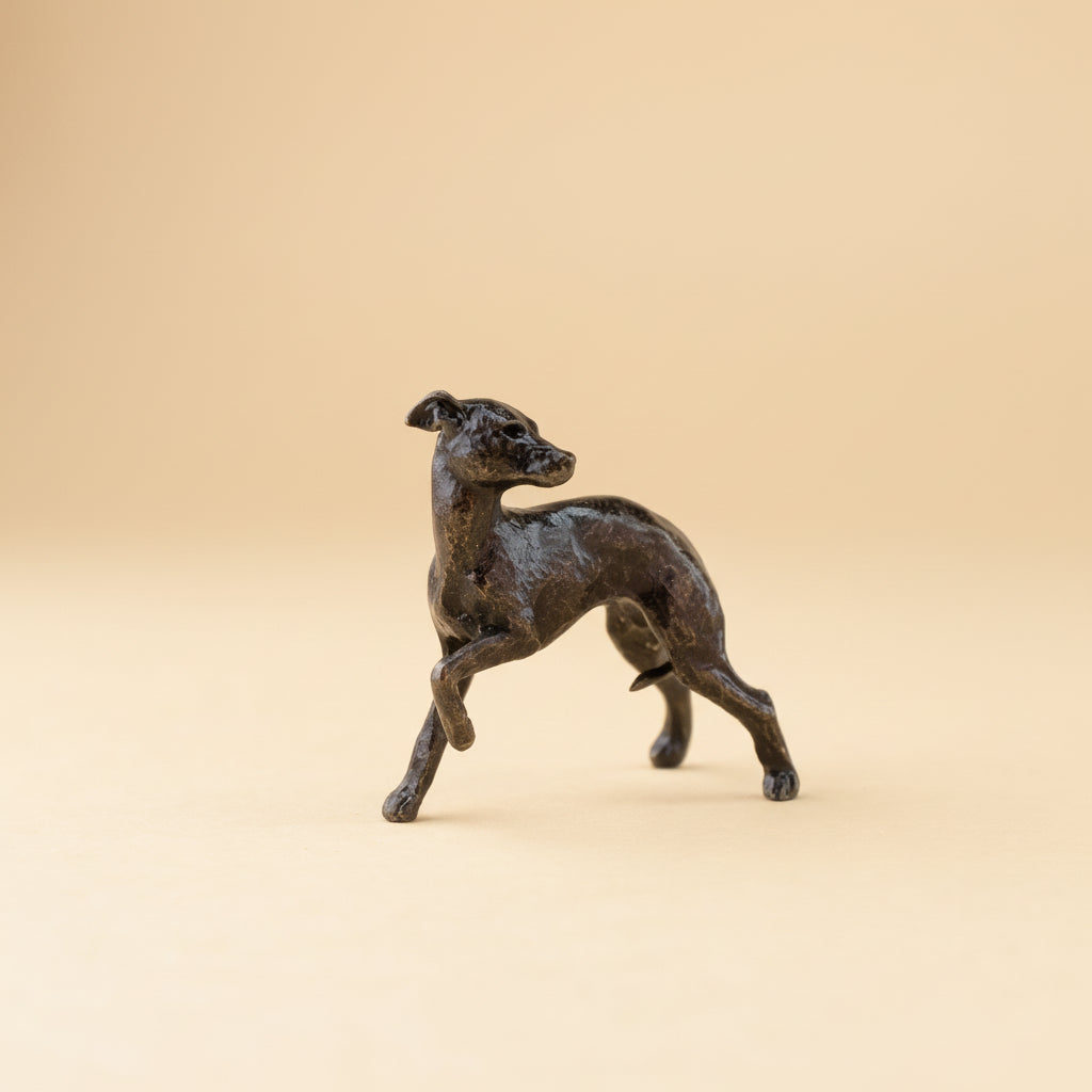 Miniature Bronze Sculpture, "Whippet". – Smithsonia