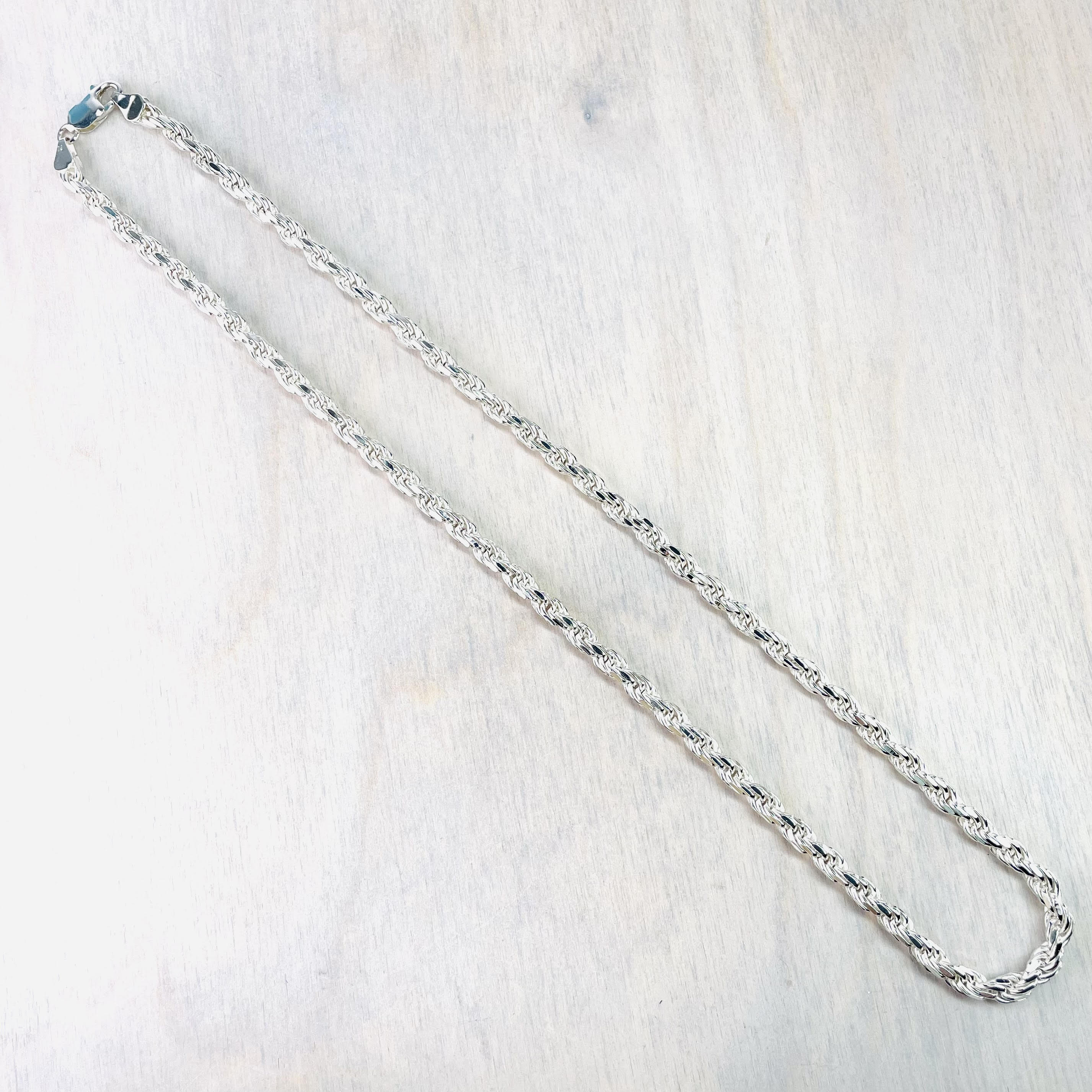 Heavy Sterling Silver Multi Link Rope Chain Necklace. – Smithsonia