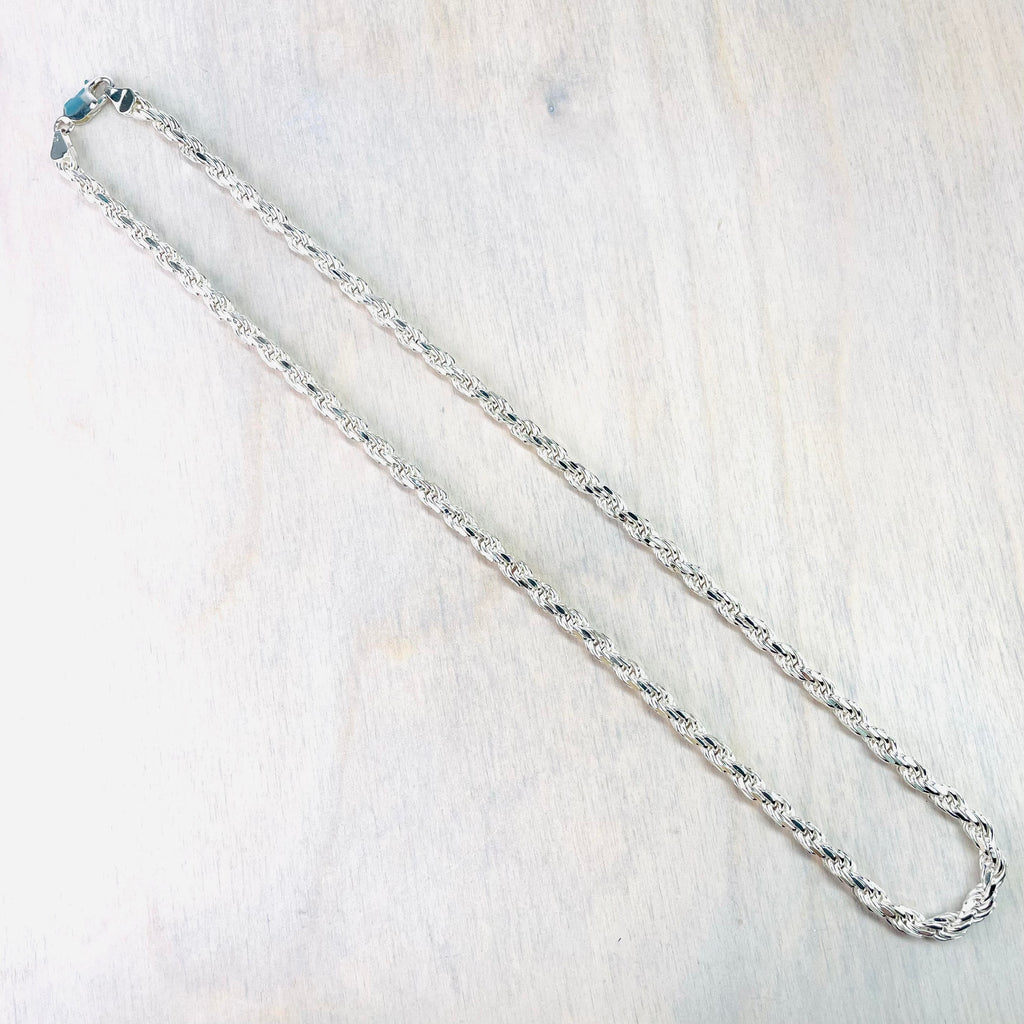 Heavy Sterling Silver Multi Link Rope Chain Necklace. – Smithsonia