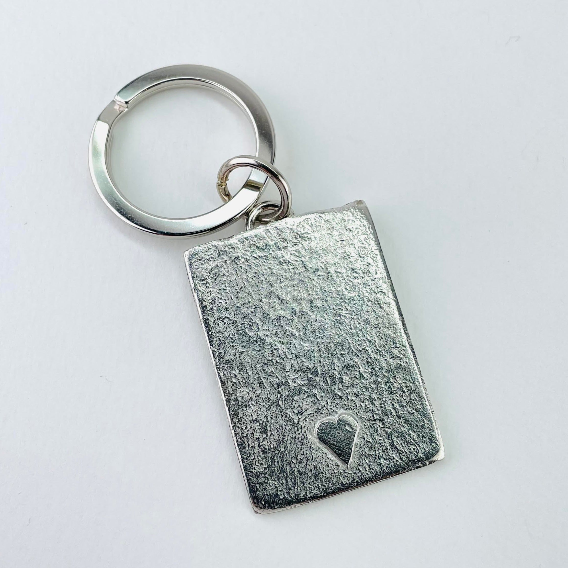 Pewter Single Heart Key Ring. – Smithsonia